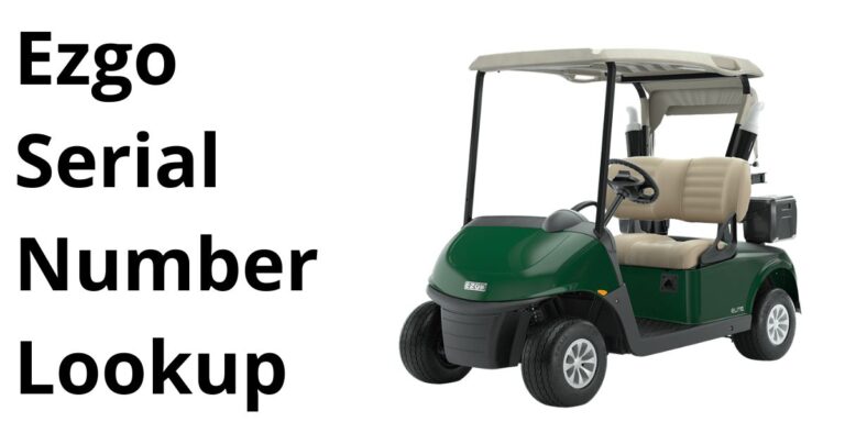 EZGO Serial Number Lookup, Search: Textron, RXV List 2024