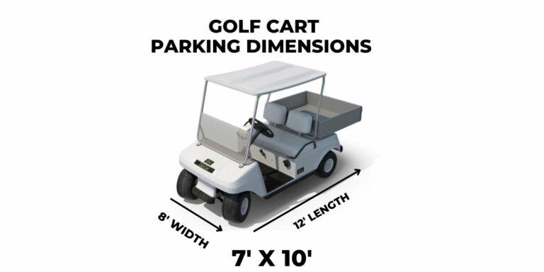 Golf Cart Parking Dimensions (with Table & Diagram)